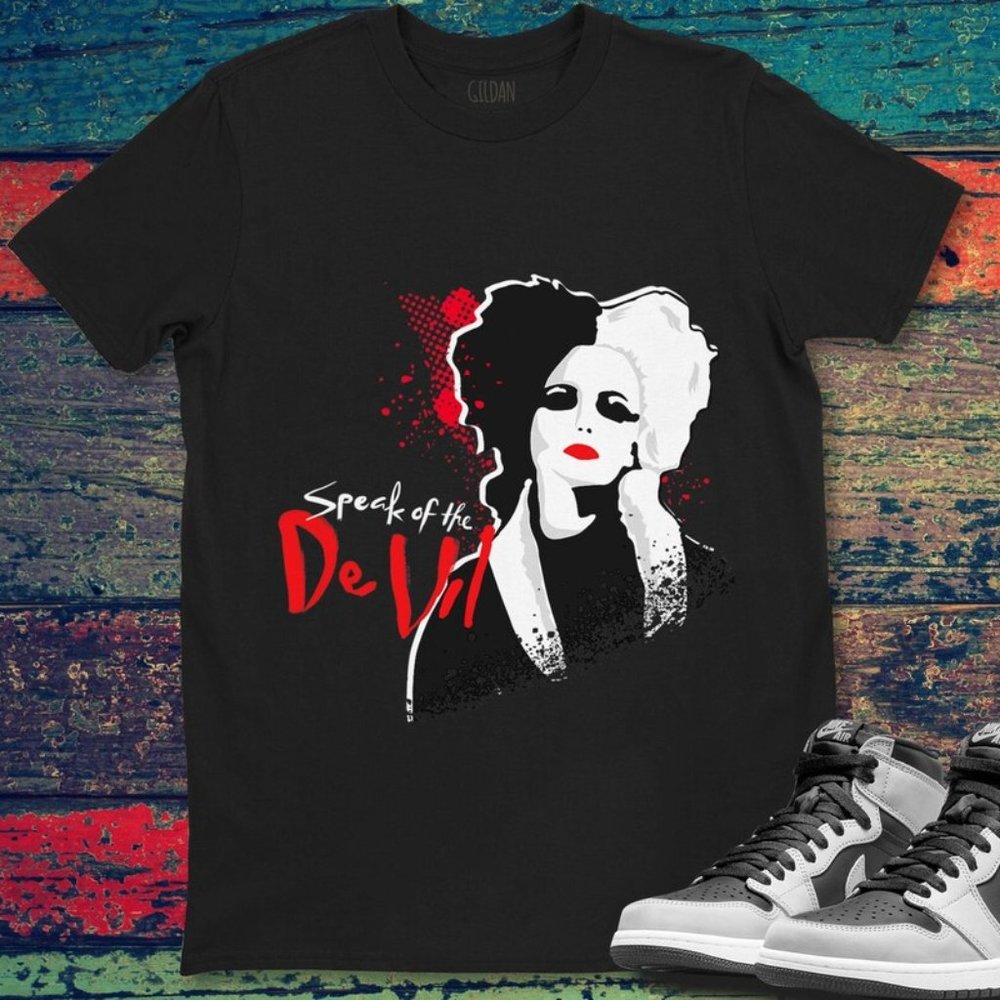 Cruella Speak Of The De Vil Disney Unisex Tee T-Shirt - Gem
